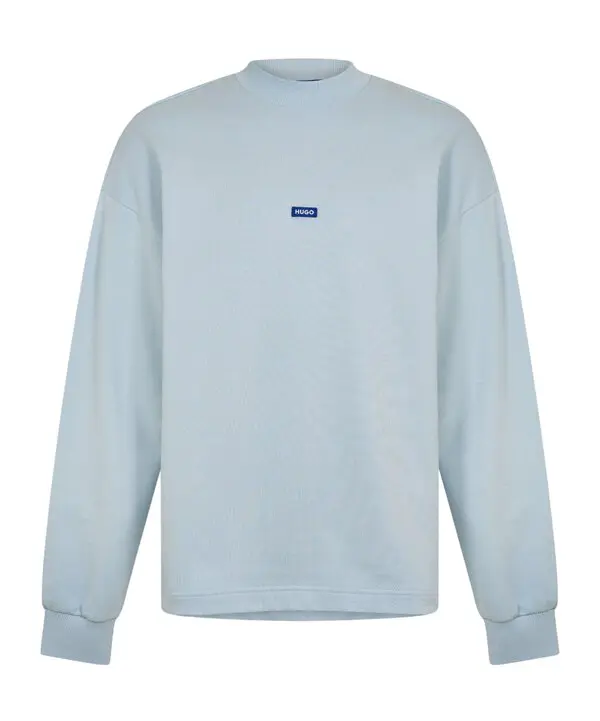 Hugo Boss Relaxed Fit Crew Sweatshirt - Blue