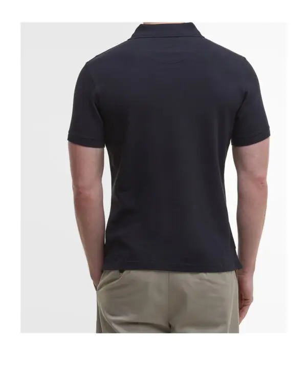 Barbour Tartan Pique Polo Shirt - Black