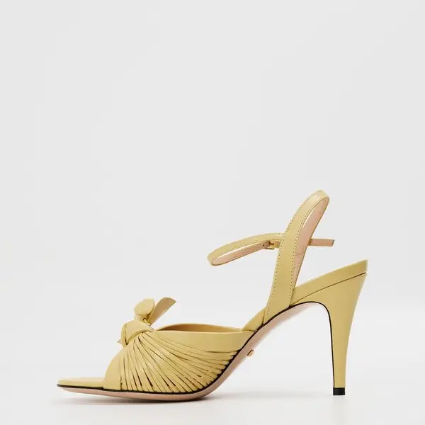 Gucci Embellished High Heel Sandals - Nude