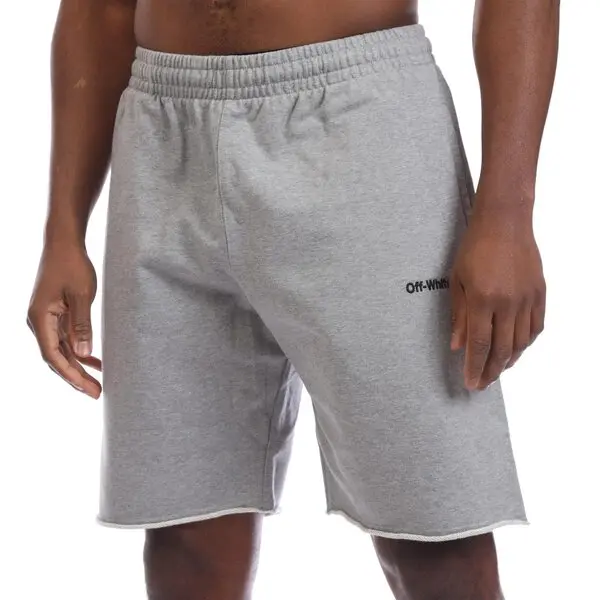 Off-White Elasticated Waist Shorts - Gray