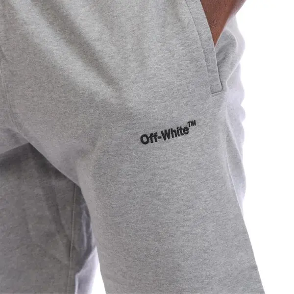 Off-White Elasticated Waist Shorts - Gray