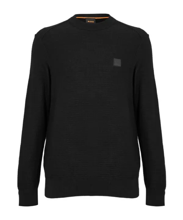 Hugo Boss Long Sleeve Crew Neck Jumper - Black