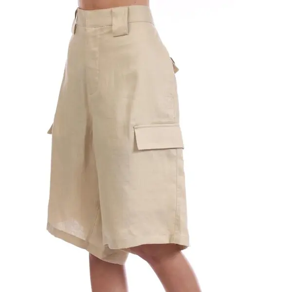 Off-White Beige Cargo Shorts