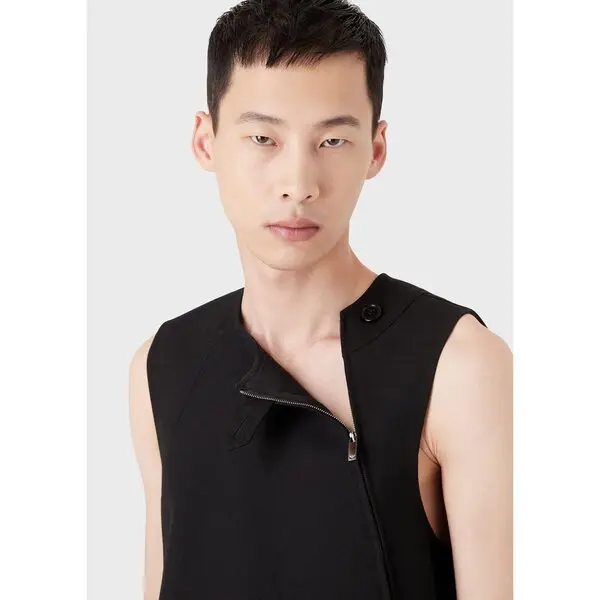 Emporio Armani Sleeveless Zip Vest