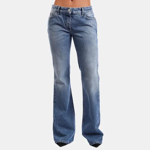 Off-White Slim-fit Flared Jeans - Blue