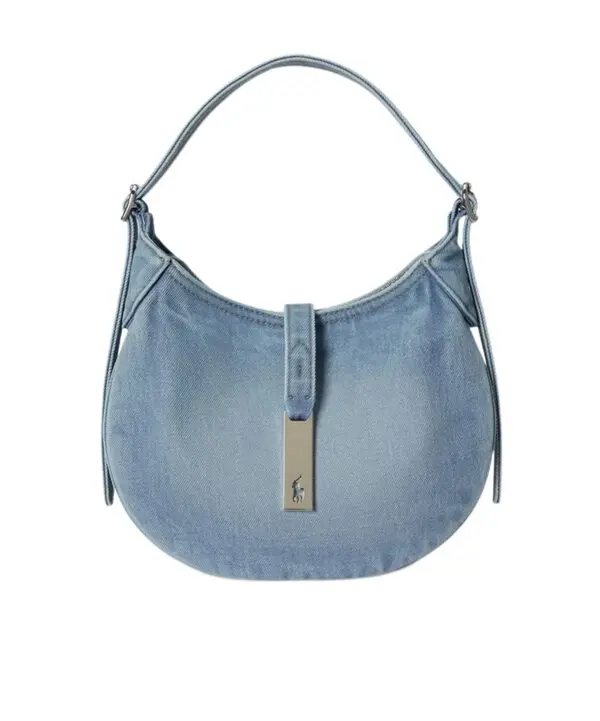 Polo Ralph Lauren Denim Shoulder Bag - Blue