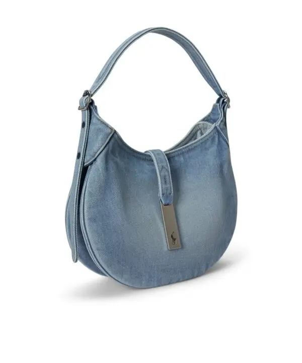 Polo Ralph Lauren Denim Shoulder Bag - Blue