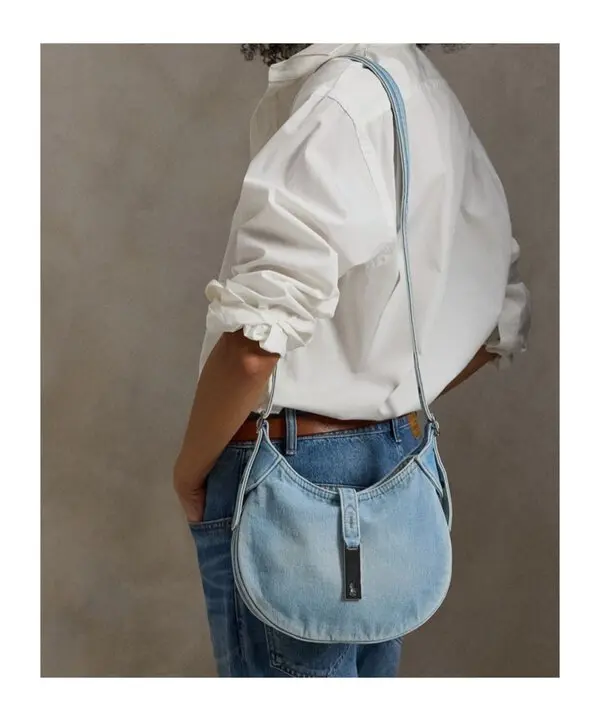 Polo Ralph Lauren Denim Shoulder Bag - Blue