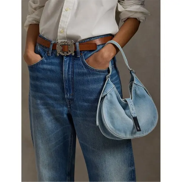 Polo Ralph Lauren Denim Shoulder Bag - Blue
