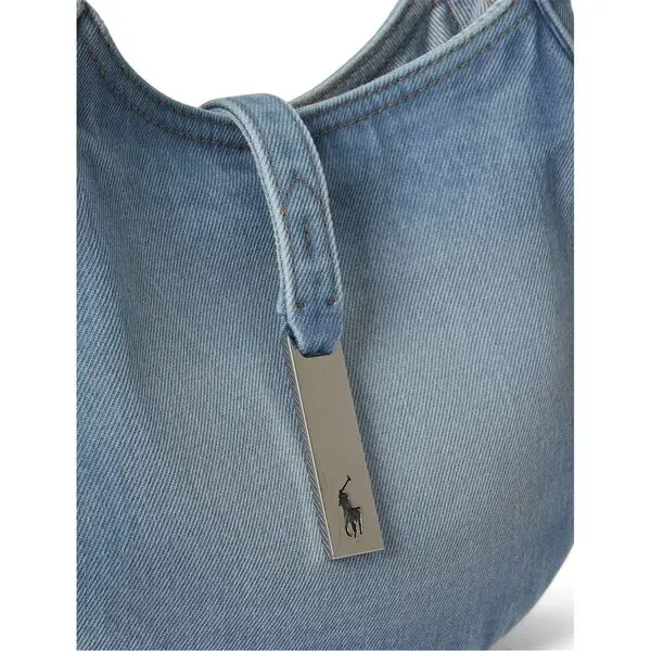 Polo Ralph Lauren Denim Shoulder Bag - Blue