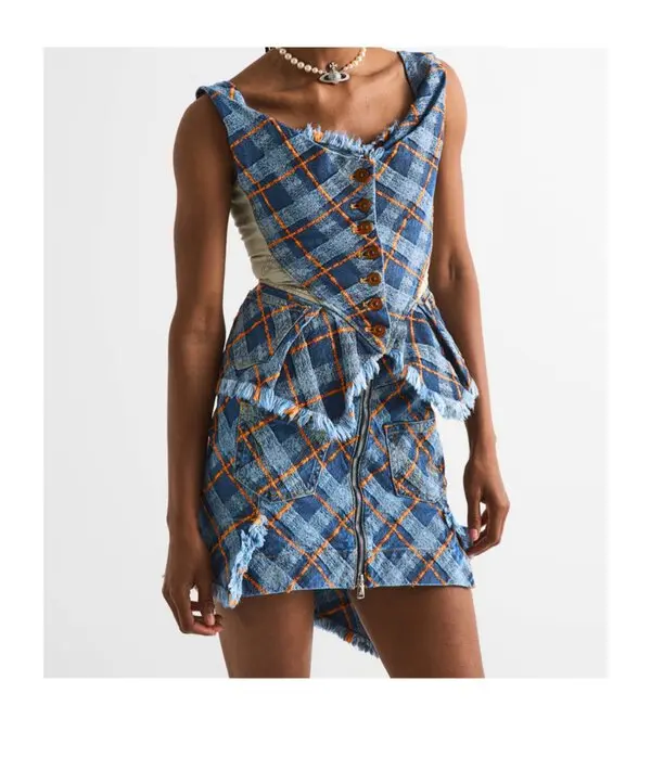 VIVIENNE WESTWOOD A Plaid Print Vest