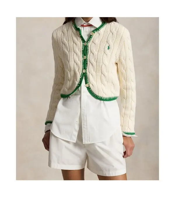 Polo Ralph Lauren Color-blocked Knit Cardigan