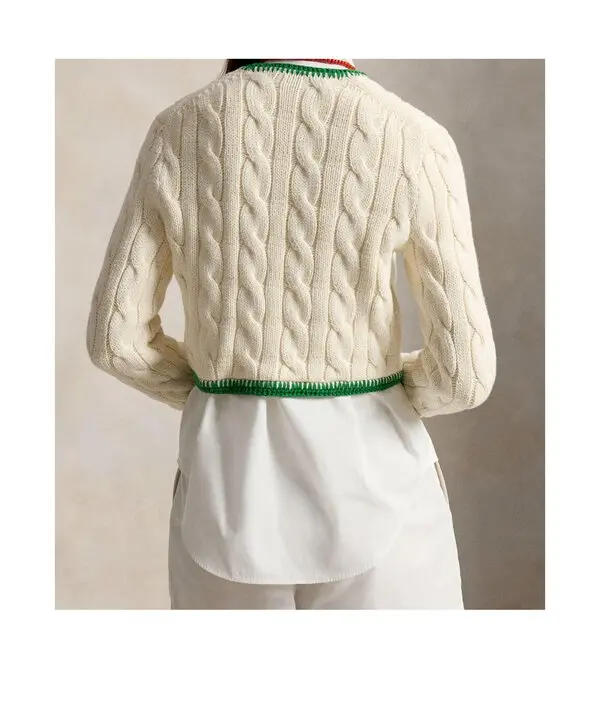 Polo Ralph Lauren Color-blocked Knit Cardigan