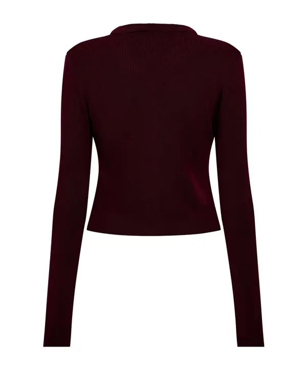 GANNI Cropped Knit Cardigan