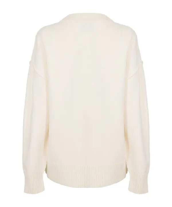 AMI Paris Knitted Cardigan With Embroidered Logo