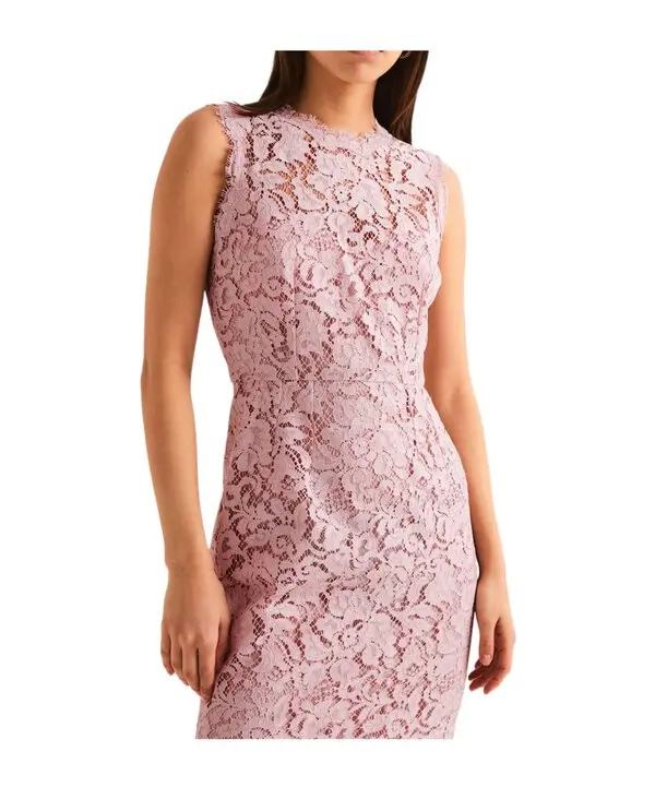 Dolce & Gabbana Floral Lace Midi Dress