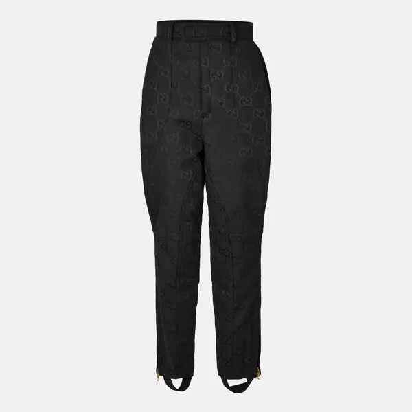 Gucci Monogrammed Straight-leg Trousers
