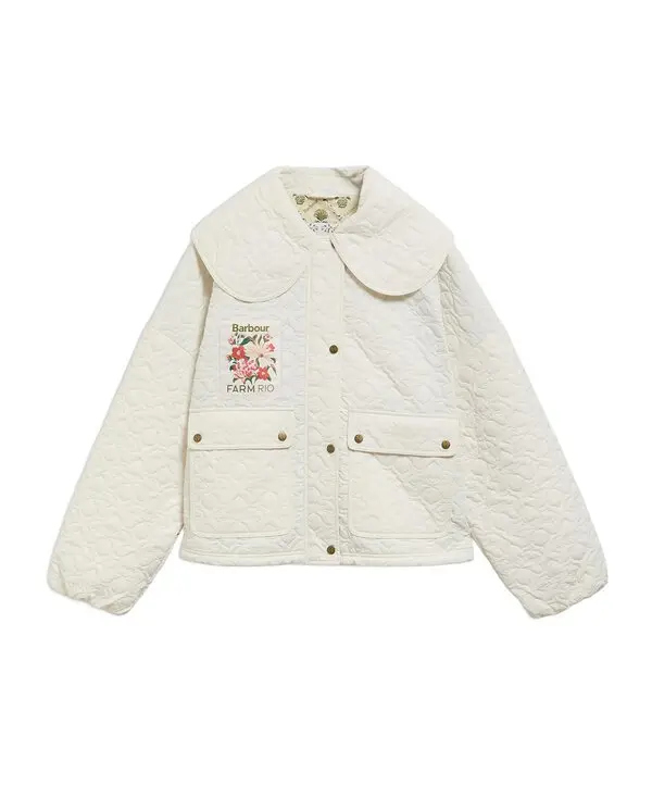 Barbour Quilted Jacket With Embroidered Detail