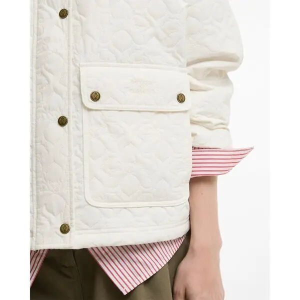 Barbour Quilted Jacket With Embroidered Detail