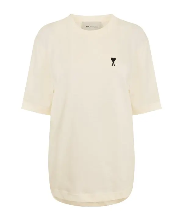 AMI Paris Fit Oversized T-shirt - White