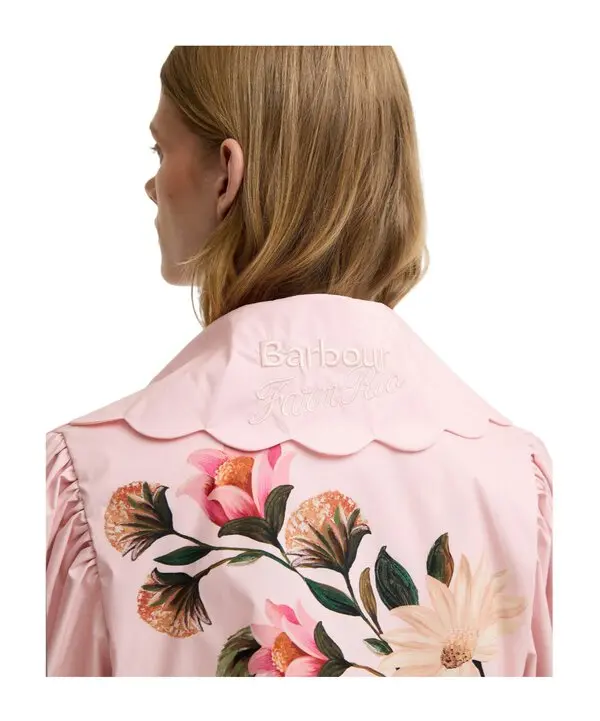 Barbour Floral Print Trench Coat