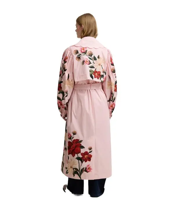 Barbour Floral Print Trench Coat