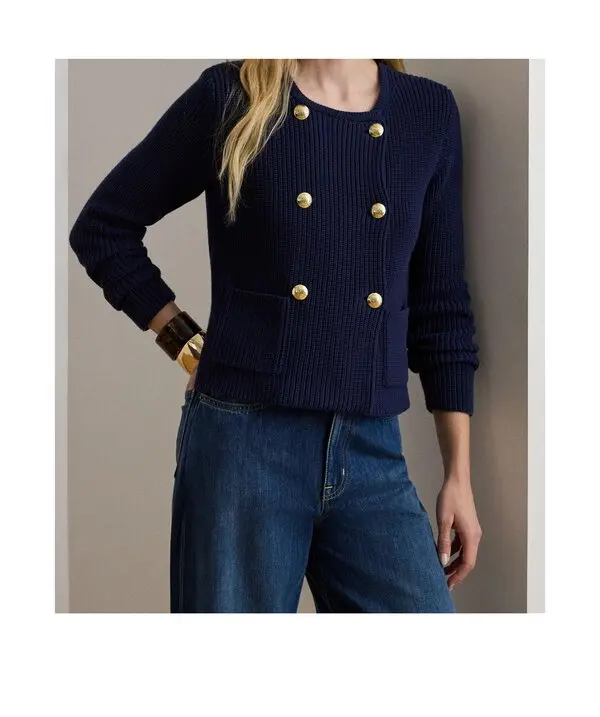 Ralph Lauren Double-breasted Knitted Cardigan