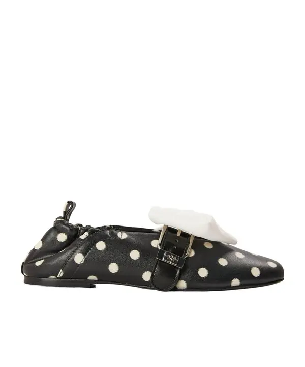 GANNI Printed Ballet Shoes