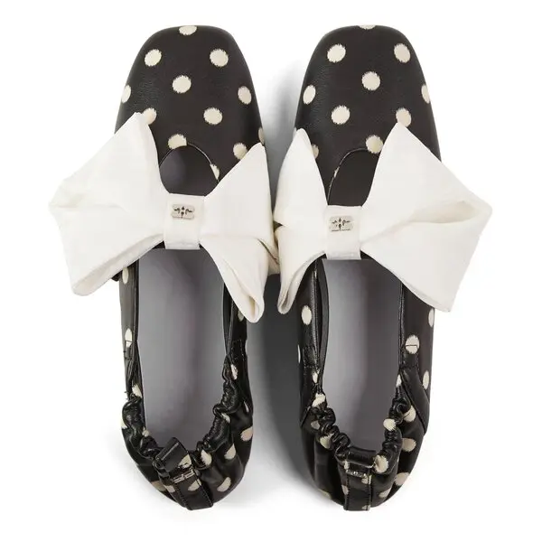 GANNI Printed Ballet Shoes