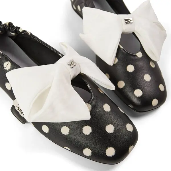 GANNI Printed Ballet Shoes