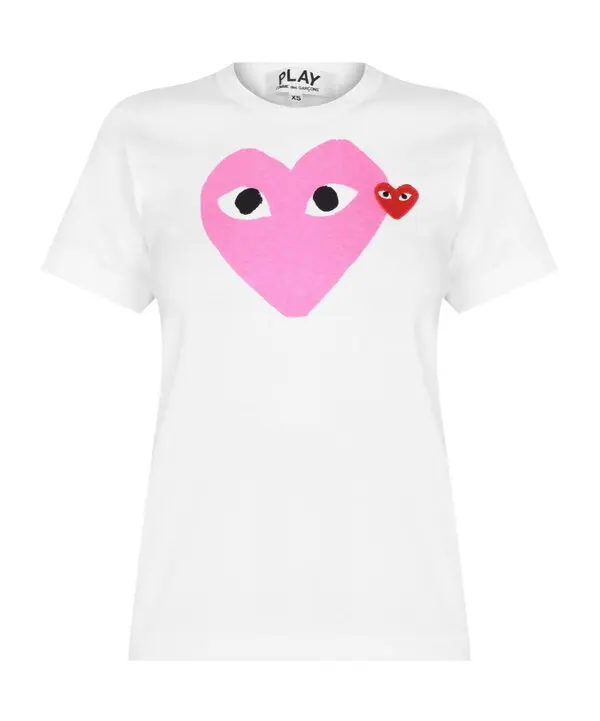 Play Comme Des Garcon Heart Print T-shirt