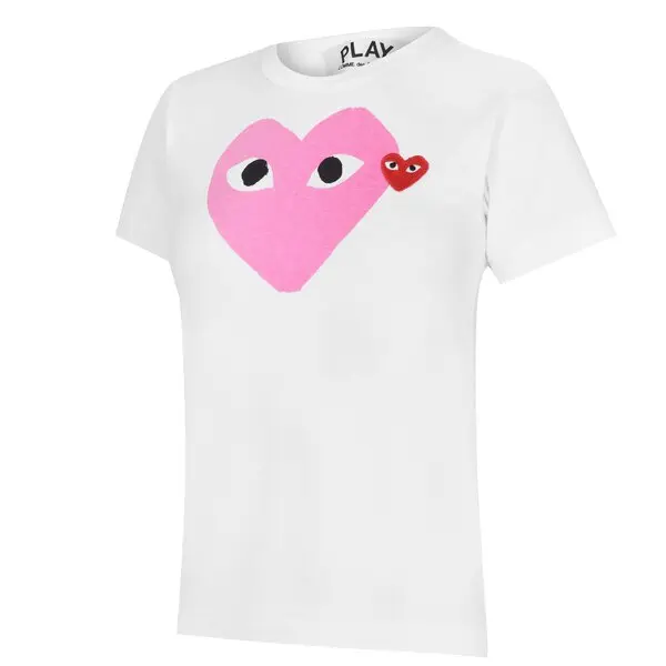 Play Comme Des Garcon Heart Print T-shirt