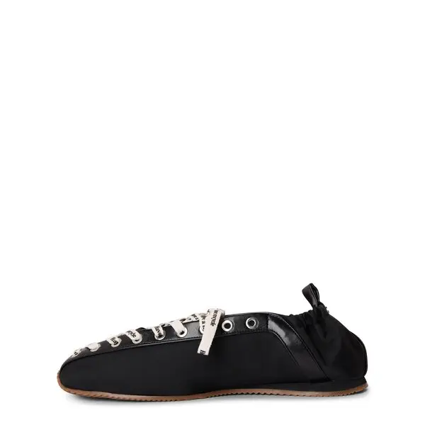 GANNI Lace-up Ballet Flats