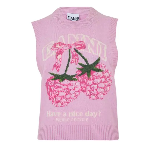 GANNI Knitted Sweater Vest