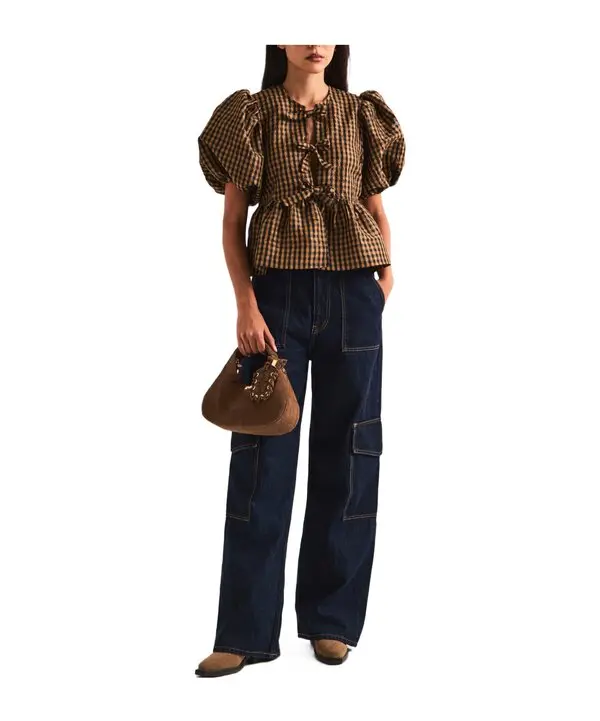 GANNI Solid Color Jeans