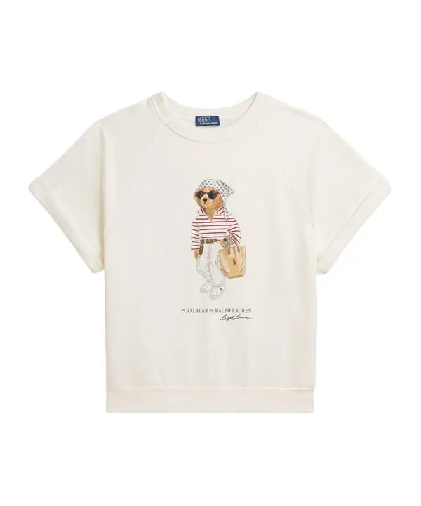 Polo Ralph Lauren Cropped Sweatshirt With Graphic Print