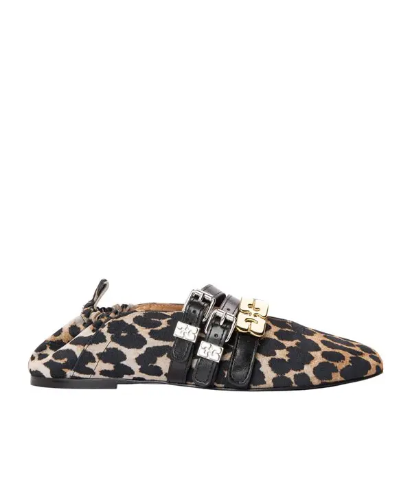 GANNI Printed Ballet Shoes