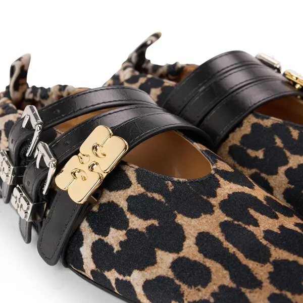 GANNI Printed Ballet Shoes
