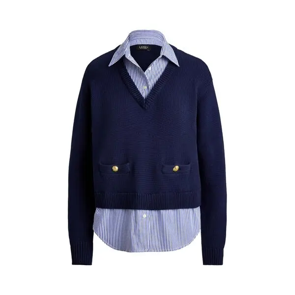 Ralph Lauren Faux Two-piece Knitwear