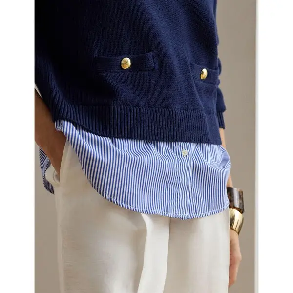 Ralph Lauren Faux Two-piece Knitwear