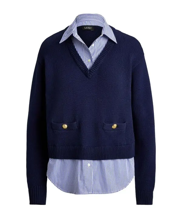 Ralph Lauren Faux Two-piece Knitwear - No