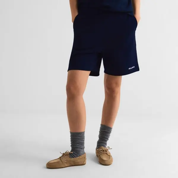 Miu Miu Fleece Relaxed Fit Shorts
