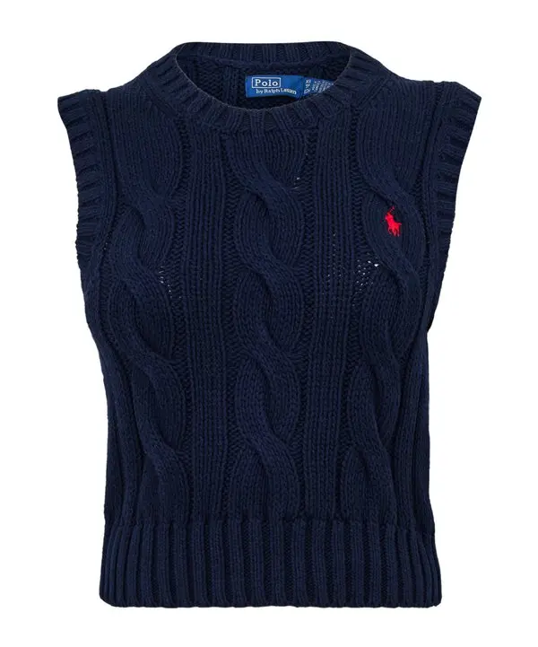 Polo Ralph Lauren Navy Cable-knit Vest