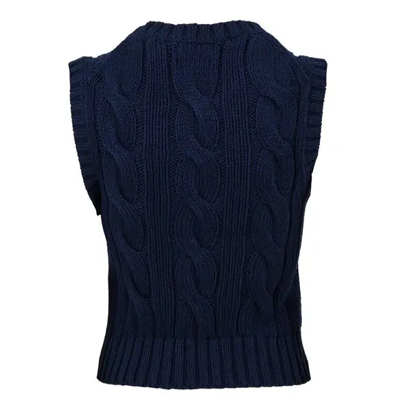 Polo Ralph Lauren Navy Cable-knit Vest