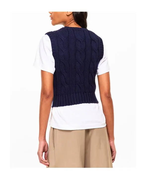 Polo Ralph Lauren Navy Cable-knit Vest