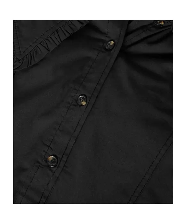 GANNI Short Sleeve Peter Pan Collar Blouse