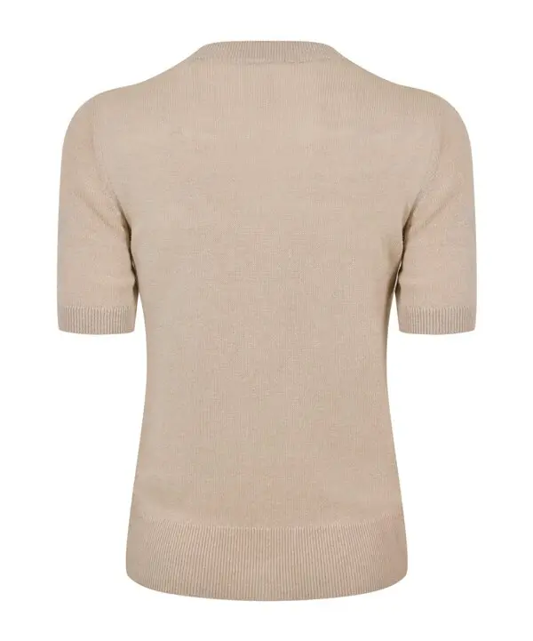Burberry Knitted Top With Equestrian Emblem
