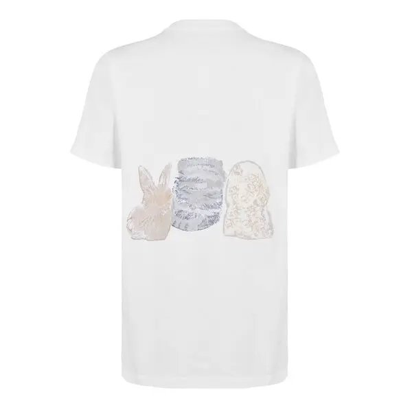 GANNI Graphic Print Crewneck T-shirt