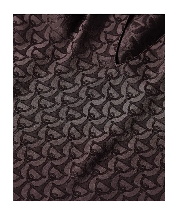 Gucci Stand-up Collar Long-sleeve Blouse