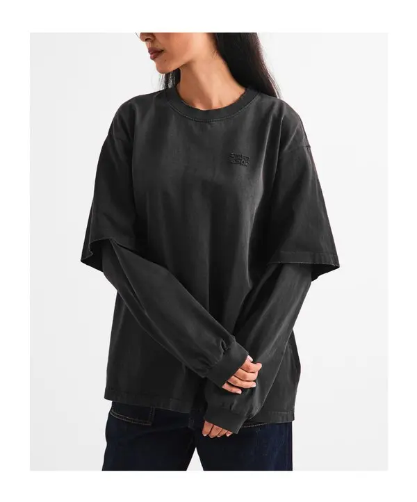 GANNI Long Sleeve Layered T-shirt